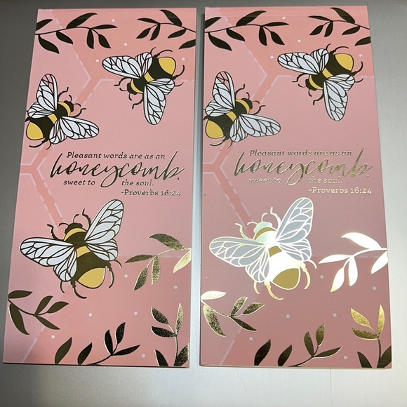 gentle souls | Office | New Set 2 Decorative Bee Honeycomb Lined ...